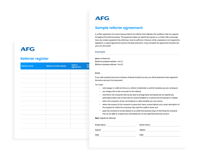 Referral Partners Agreement Template - AFG