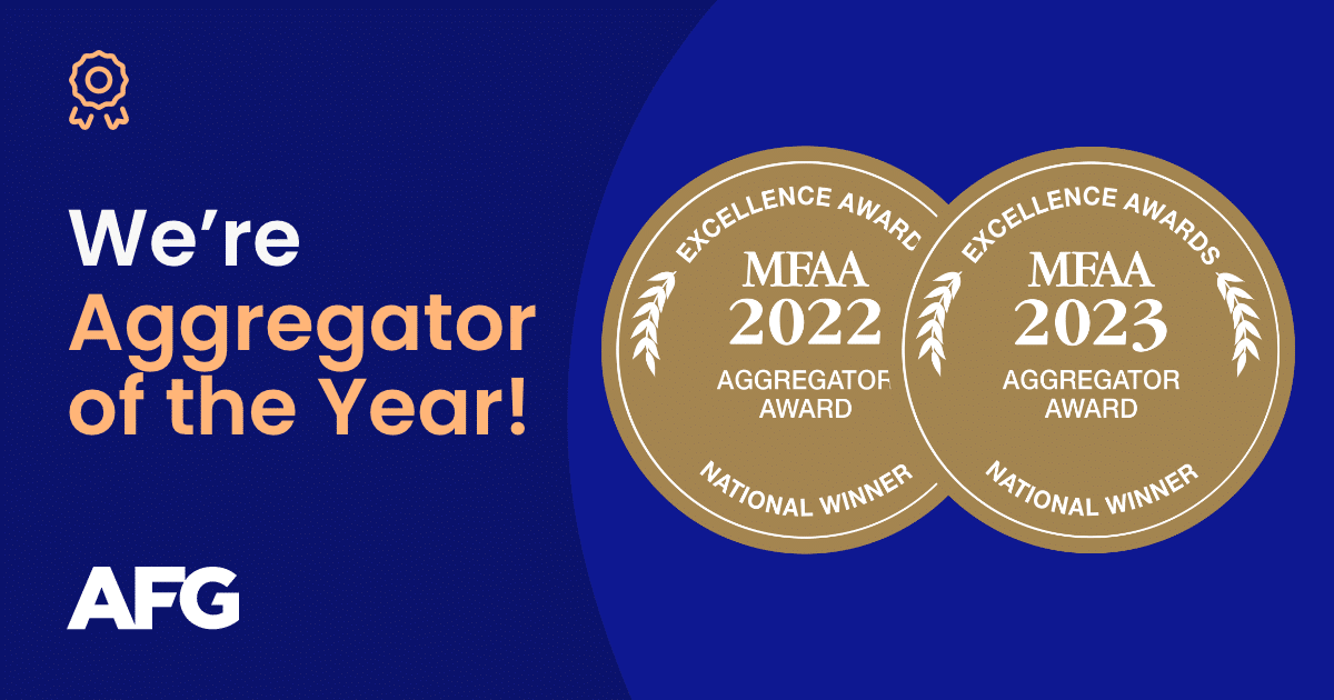 AFG wins the MFAA National Aggregator Award for the second consecutive ...